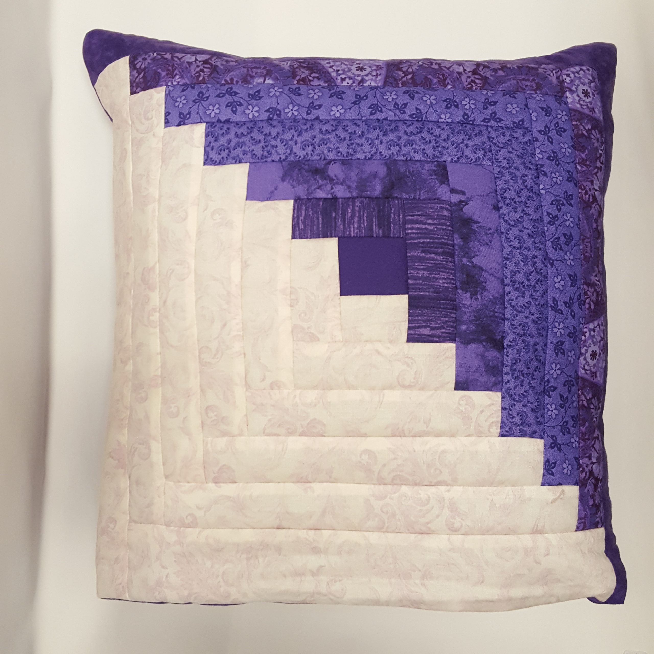 Golden Brown Log Cabin Quillow | Handmade from Family Farm Handcrafts