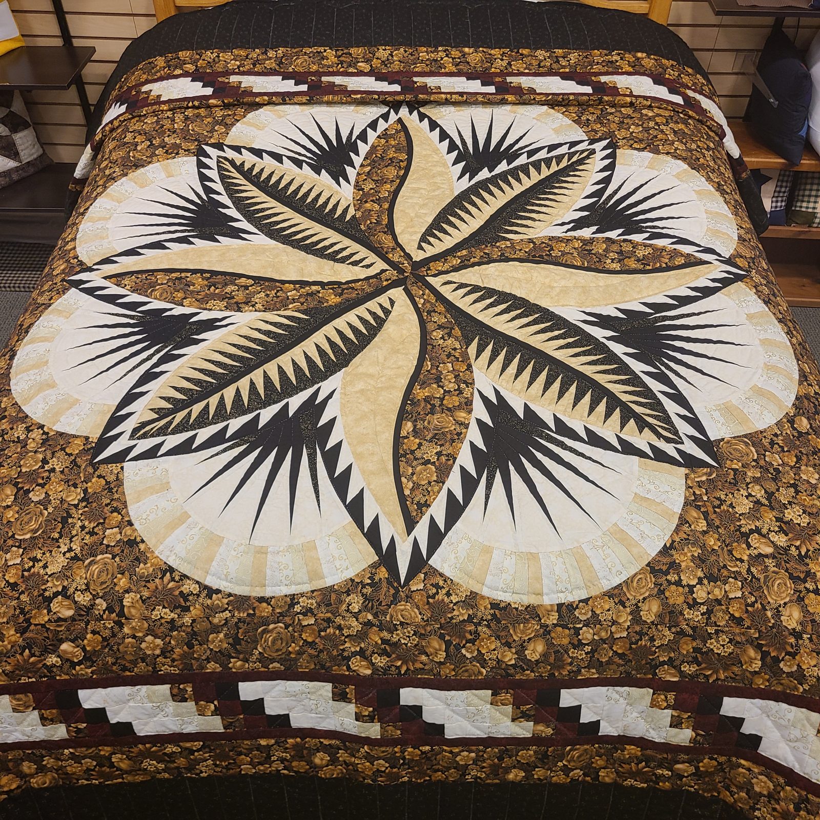 Fire Island Hosta Quilt-Queen ~ Family Farm Handcrafts