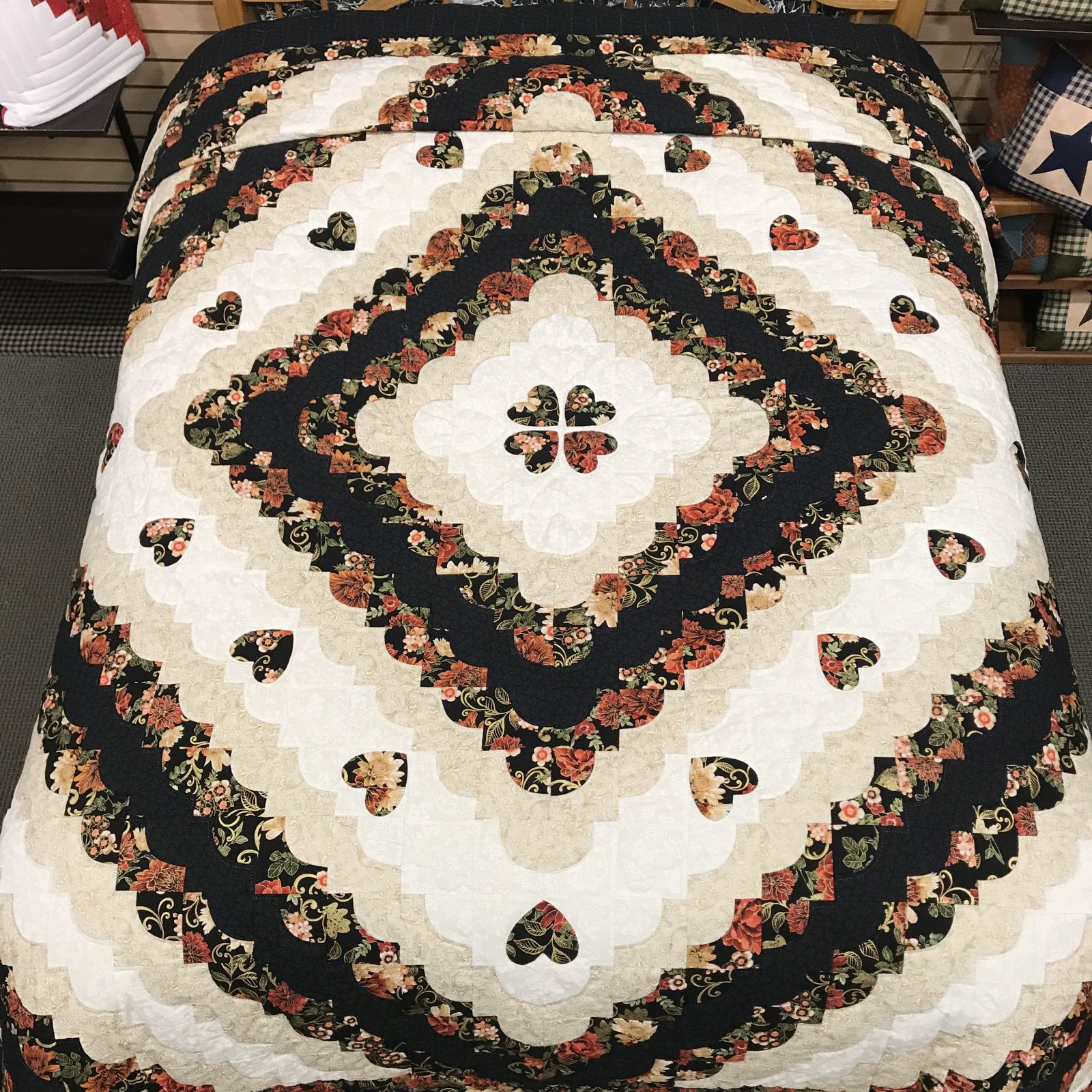 Hearts All Around Quilt-Queen ~ Family Farm Handcrafts