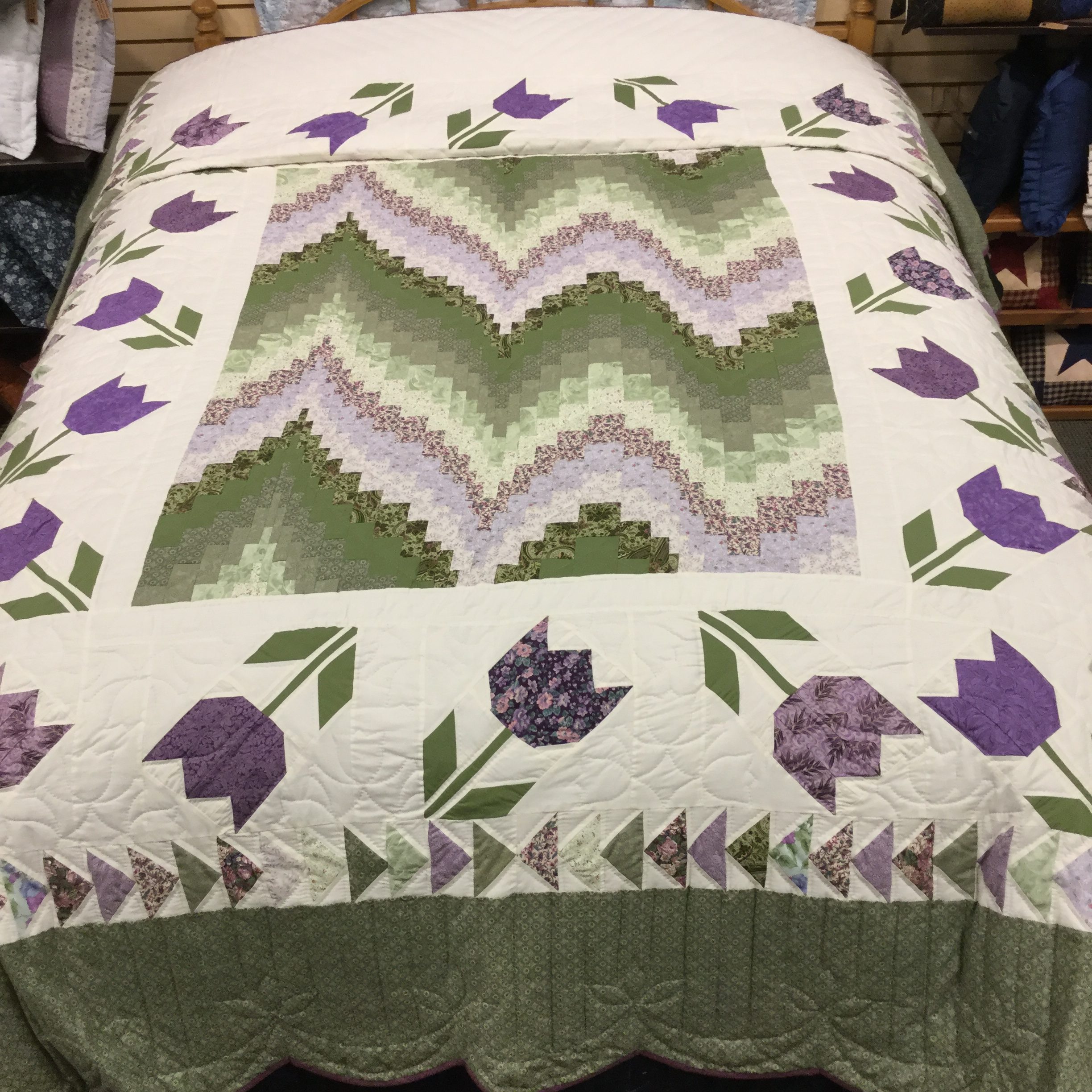 Spring Tulip Quilt - Queen ~ Family Farm Handcrafts