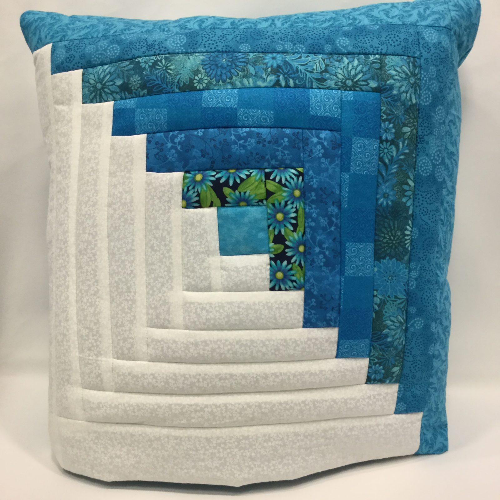 Golden Brown Log Cabin Quillow | Handmade from Family Farm Handcrafts