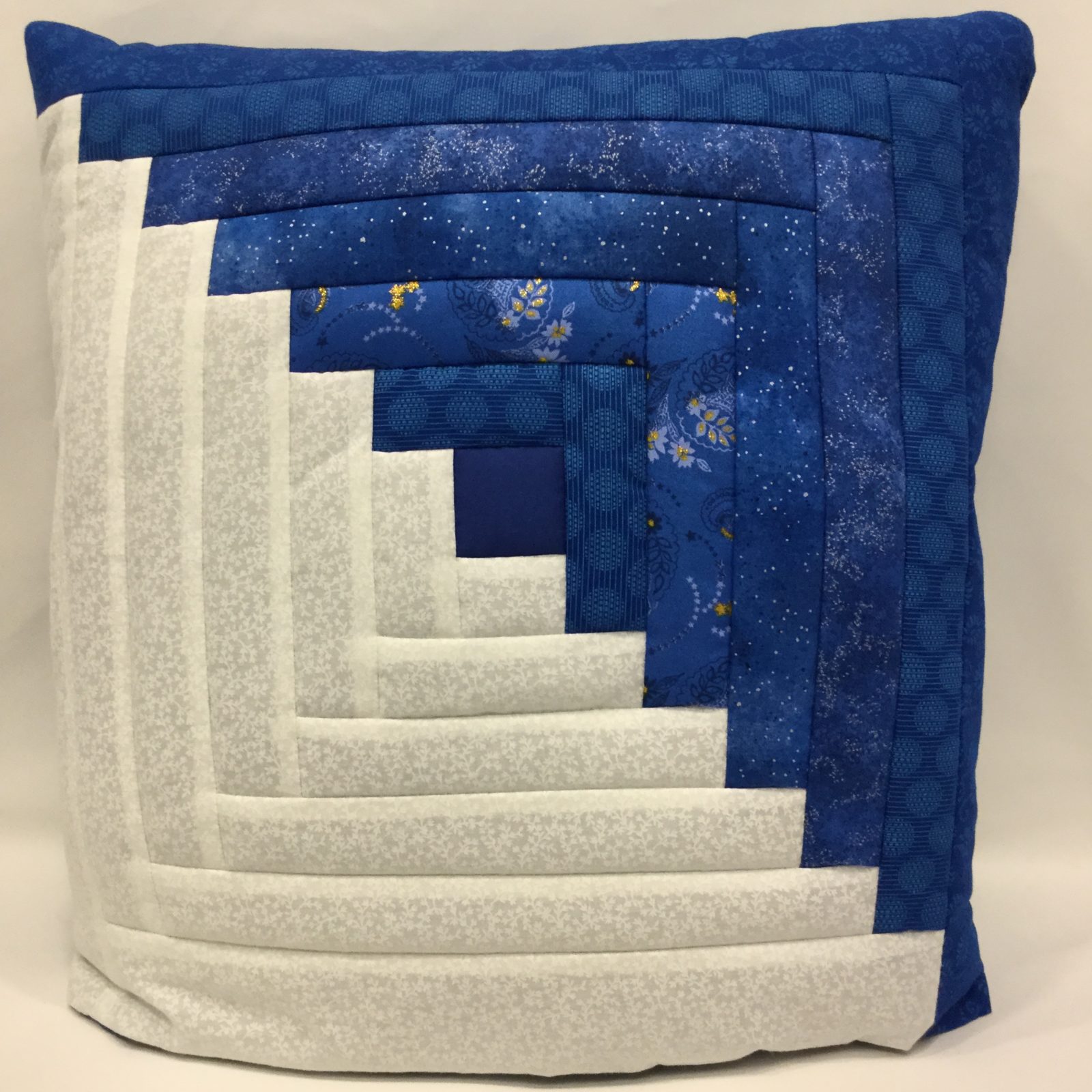 Golden Brown Log Cabin Quillow | Handmade from Family Farm Handcrafts