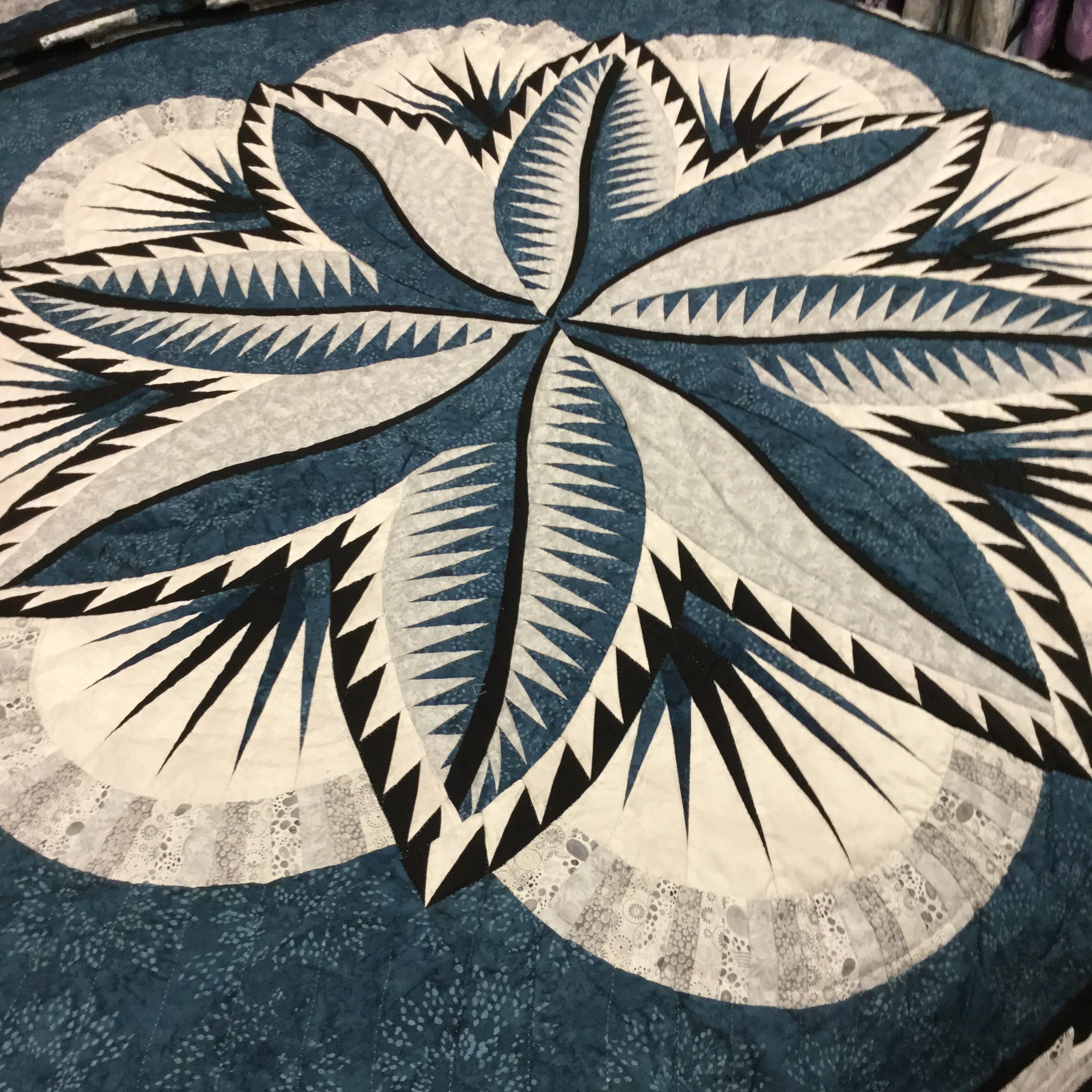 Fire Island Hosta Quilt - King ~ Family Farm Handcrafts