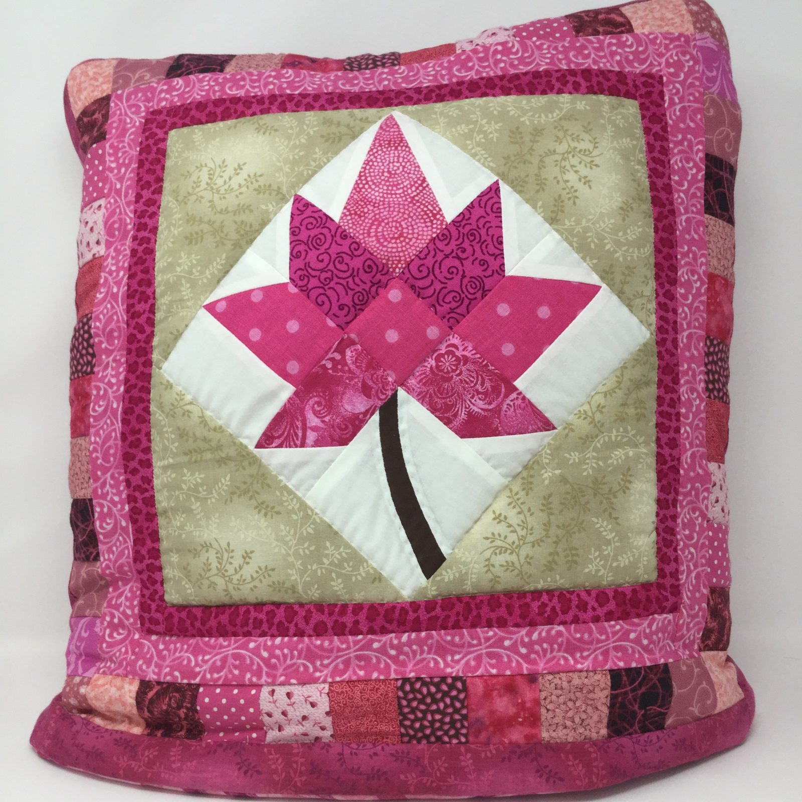 Golden Brown Log Cabin Quillow | Handmade from Family Farm Handcrafts