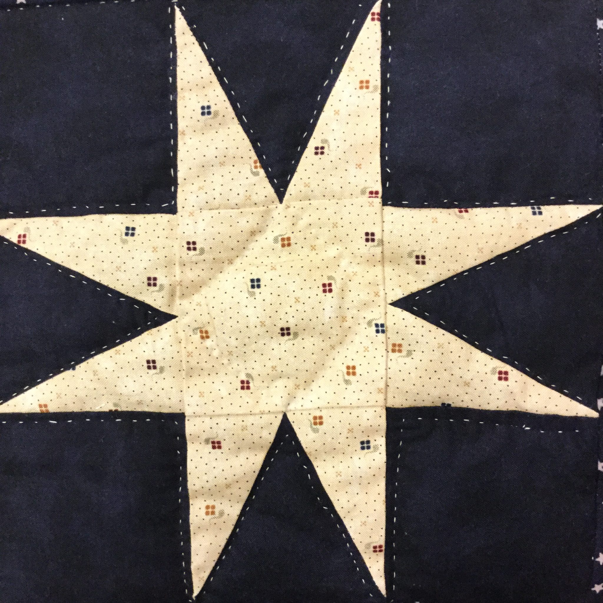 Eight Point Star Quilt - Queen ~ Family Farm Handcrafts