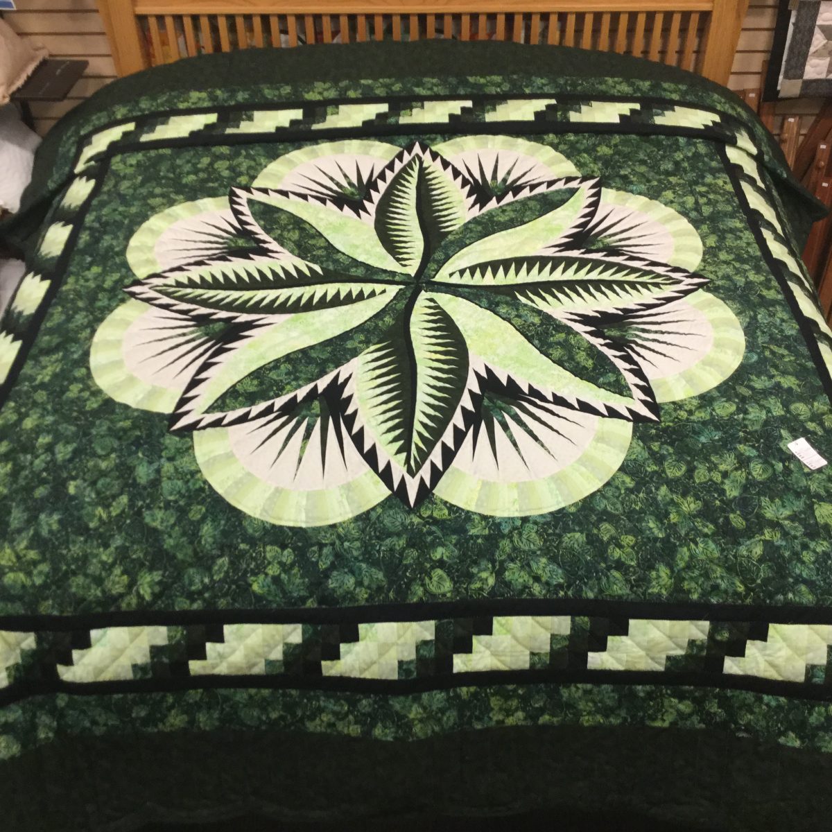 Fire Island Hosta Quilt | King Quilt | Family Farm Handcrafts