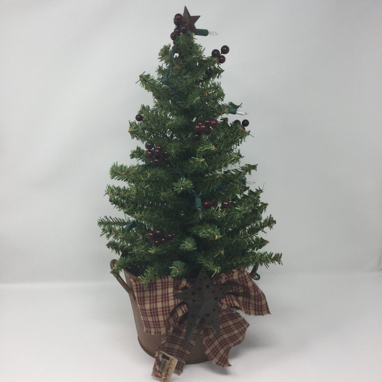 Potted Christmas Tree With Lights | Family Farm Handcrafts | Gift Ideas