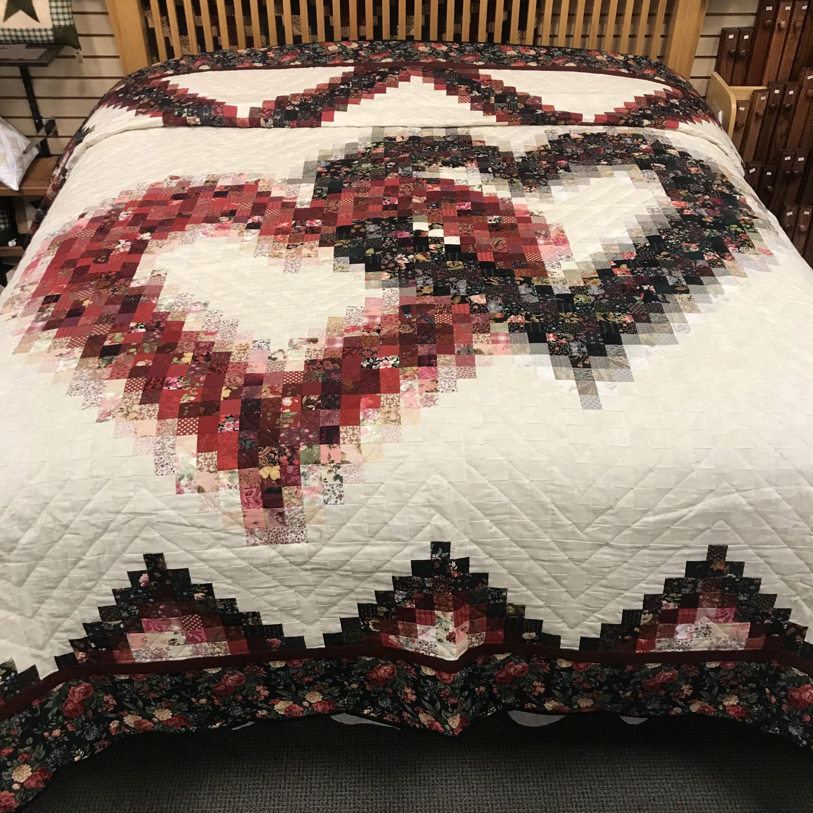 Linking Hearts Quilt-King ~ Family Farm Handcrafts