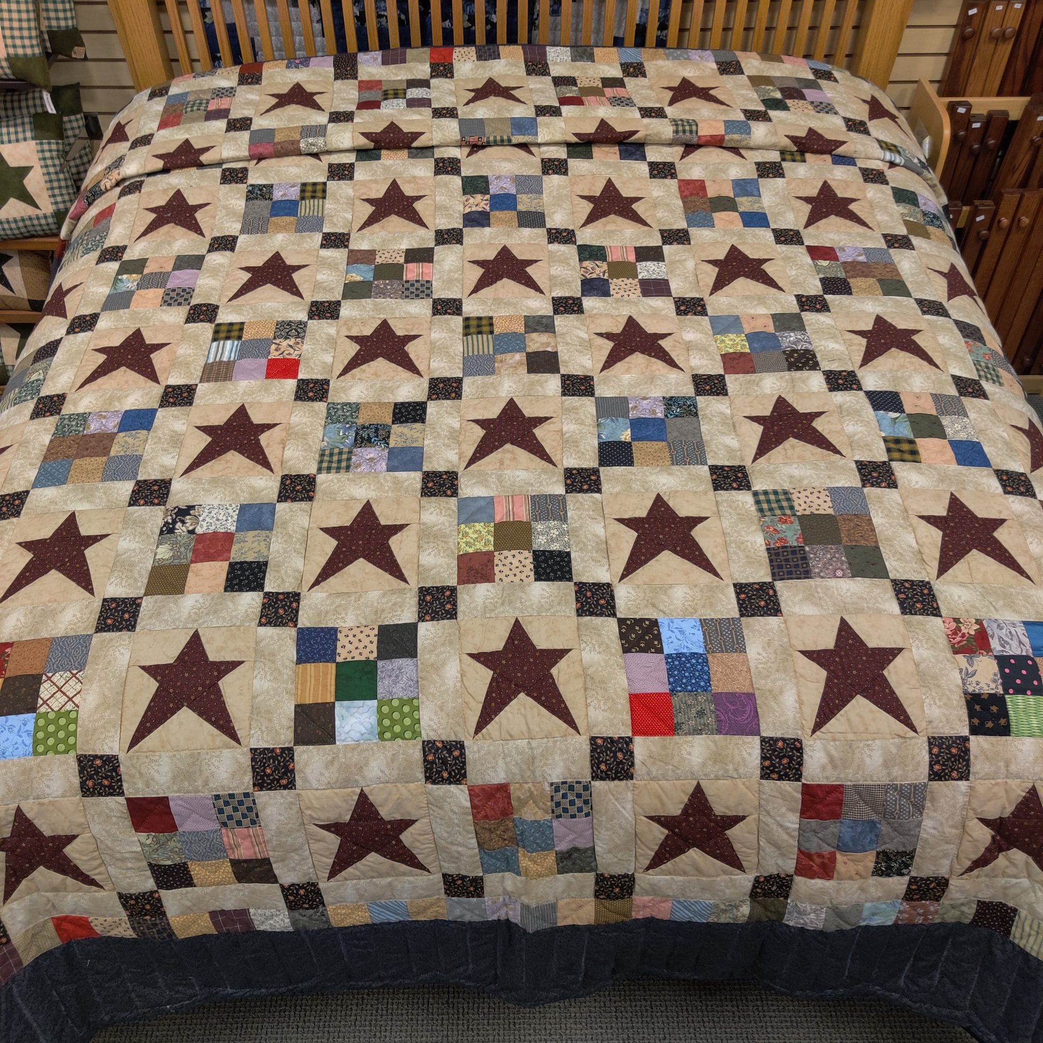 Ancient Star Quilt | King | Family Farm Handcrafts | Handmade