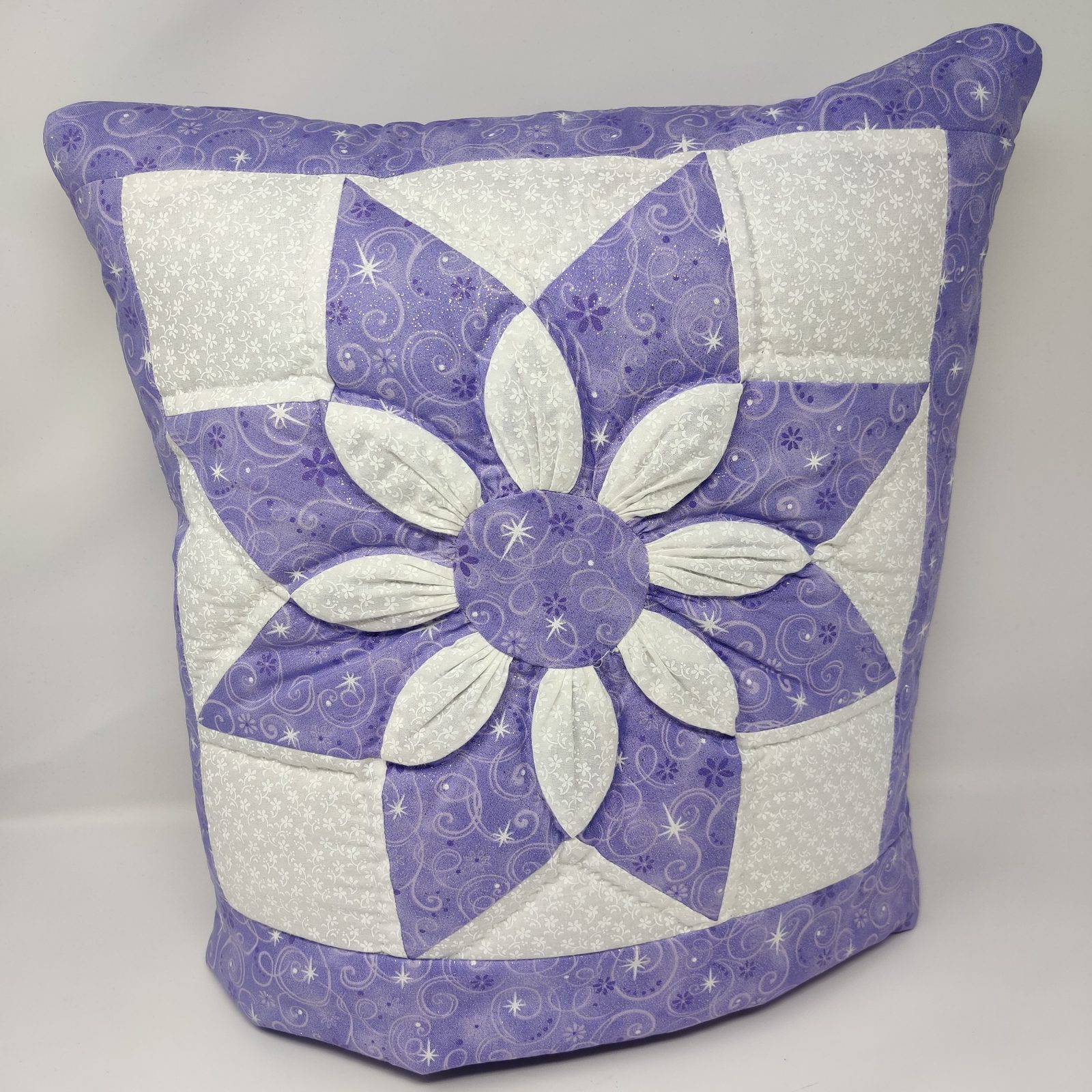 Golden Brown Log Cabin Quillow | Handmade from Family Farm Handcrafts