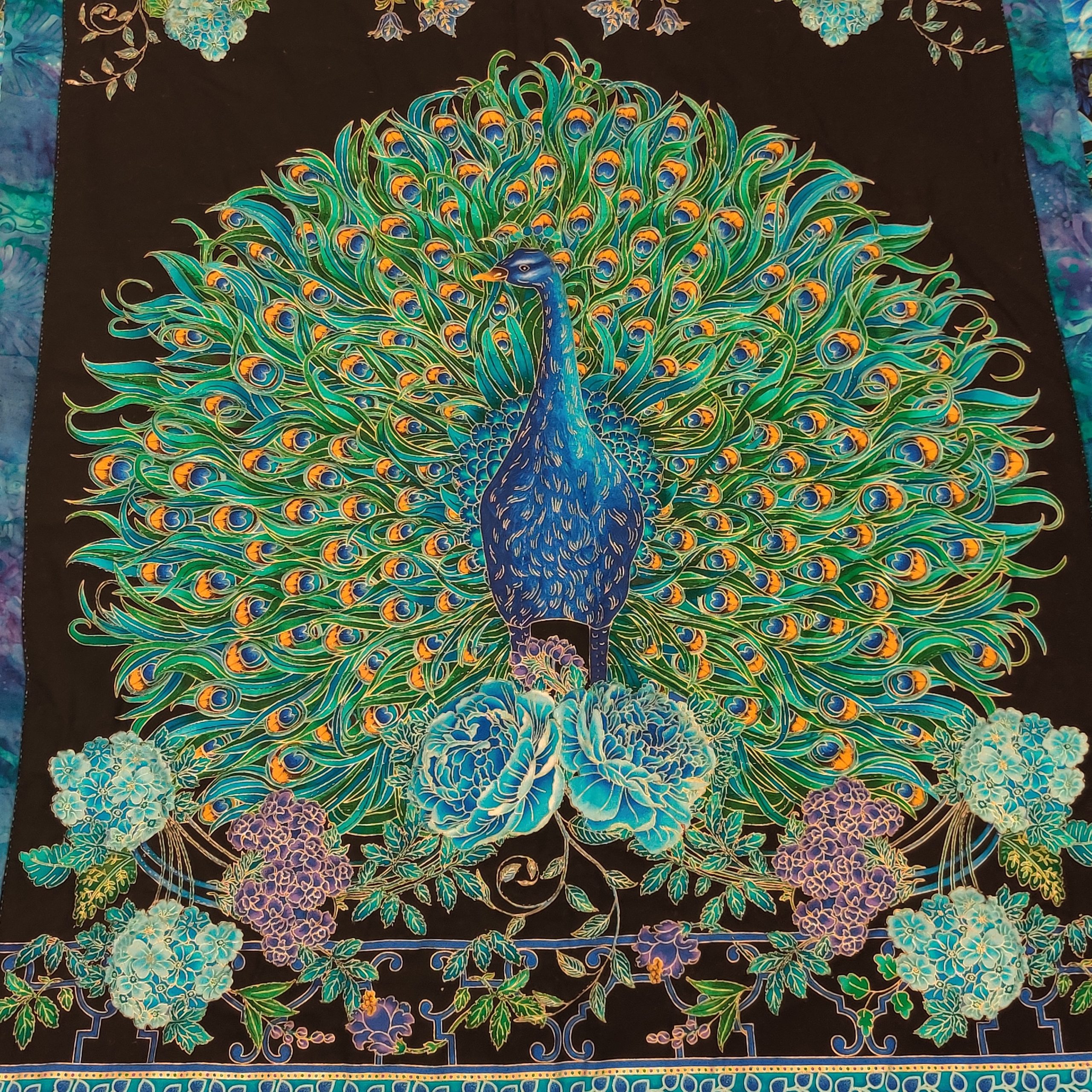 Peacock Quilt | Family Farm Handcrafts | Queen | Handmade