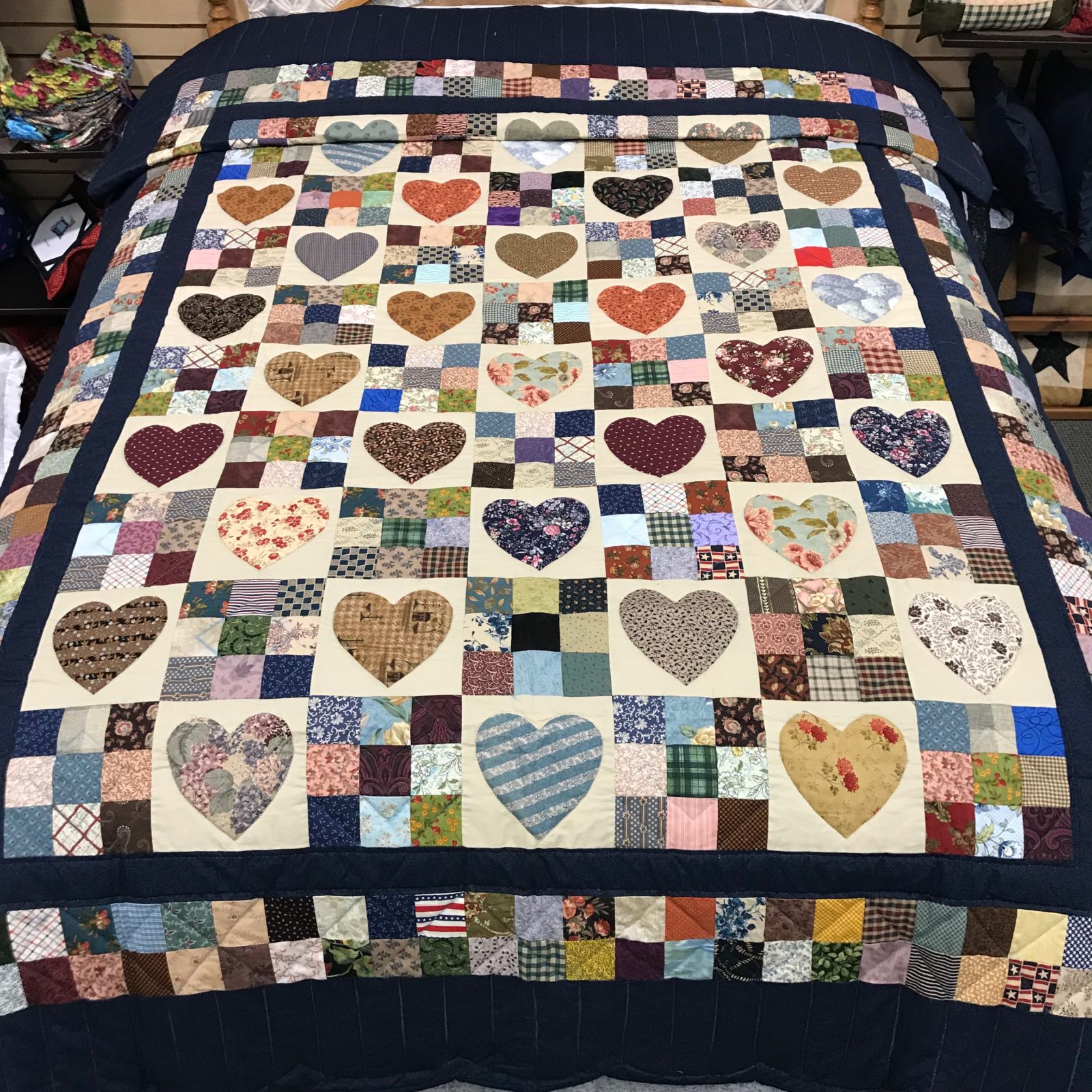 Country Hearts Quilt-Twin ~ Family Farm Handcrafts