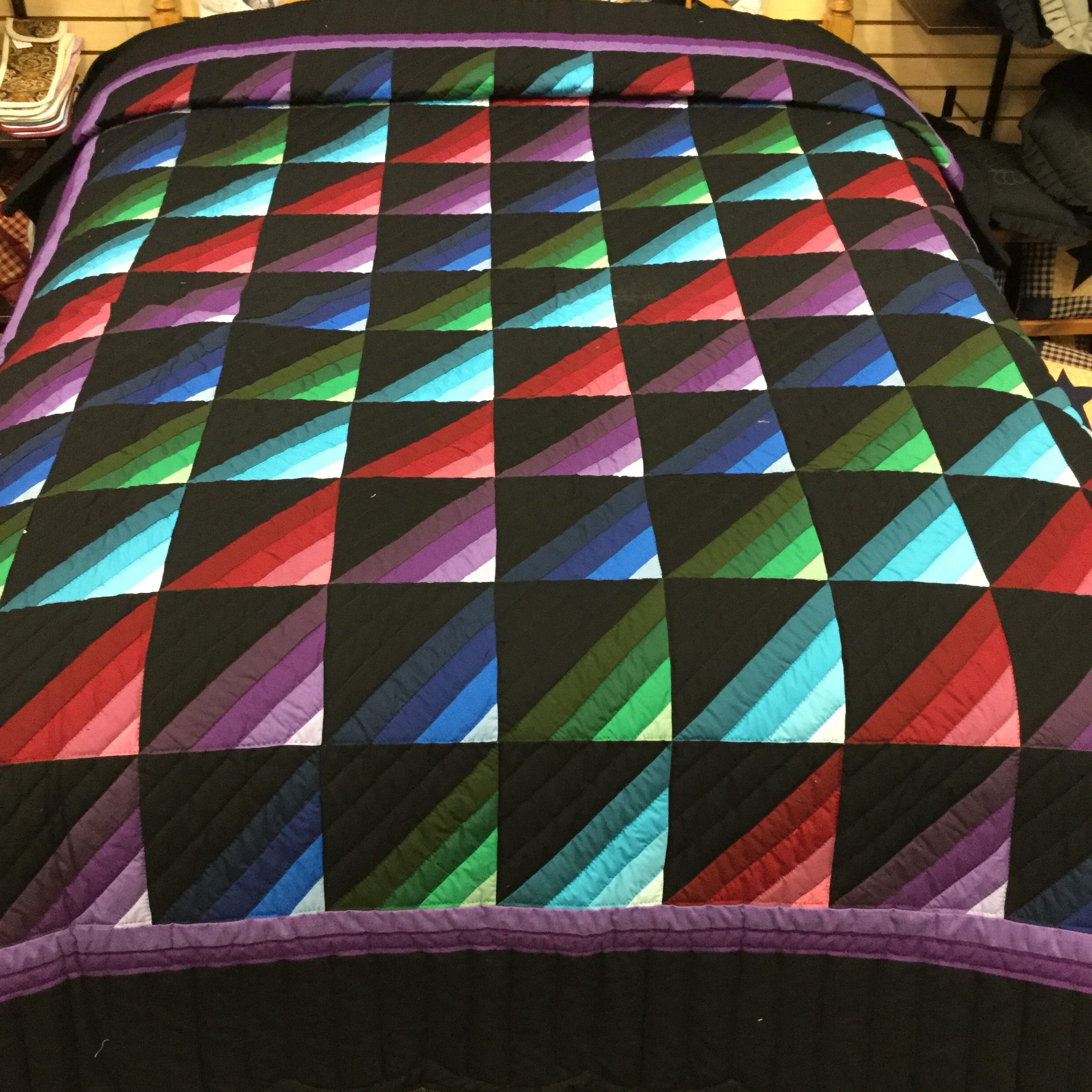 Roman Stripe Quilt | Queen | Family Farm Handcrafts Roman Stripe Quilt | Queen | Family Farm Handcrafts