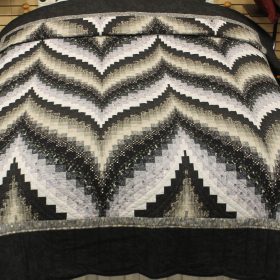Bargello Flame Quilt | Queen Quilt For Sale | Family Farm Handcrafts